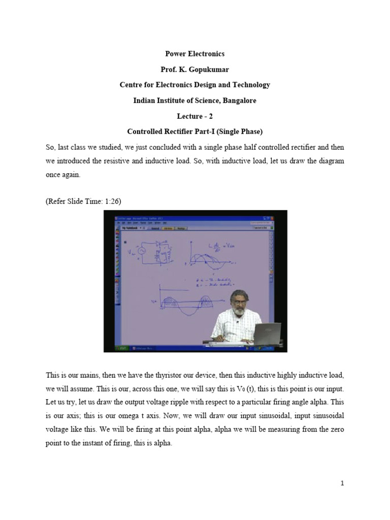 Lec 2 | PDF | Rectifier | Inductance