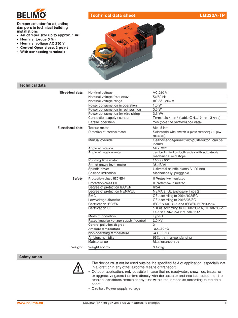 LM230A-TP_datasheet_en-gb | PDF | Switch | Alternating Current