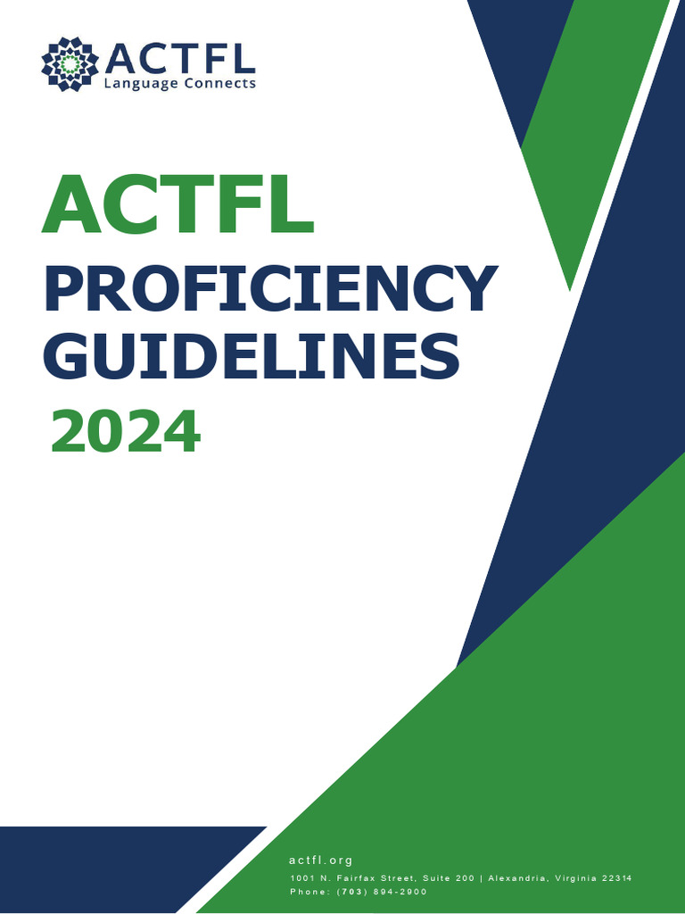 ACTFL Proficiency Guidelines 2024 | PDF | Communication | Educational Assessment