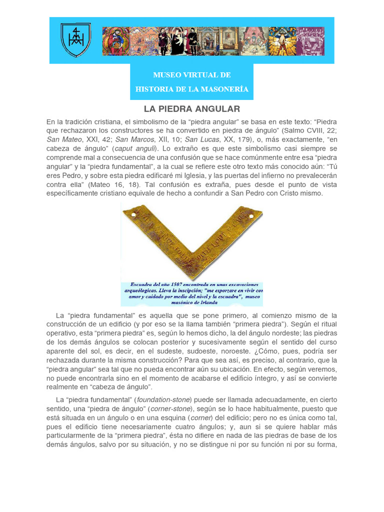 Piedra Angular | PDF | San Pedro