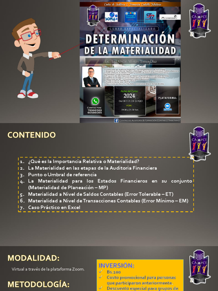 Determinación de la Materialidad | PDF | Auditoría | Contabilidad