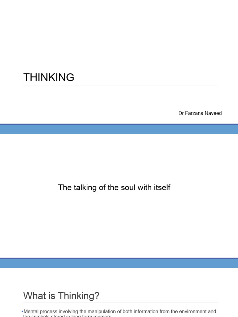 THINKING | PDF | Thought | Creativity