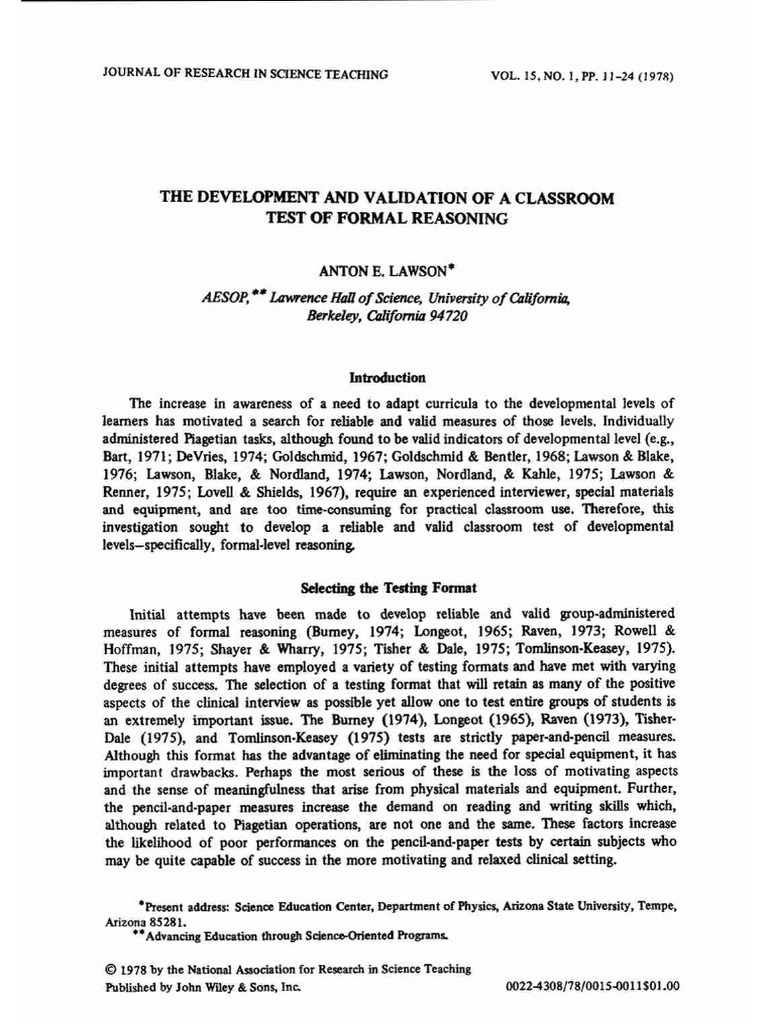Lawson 1 | PDF