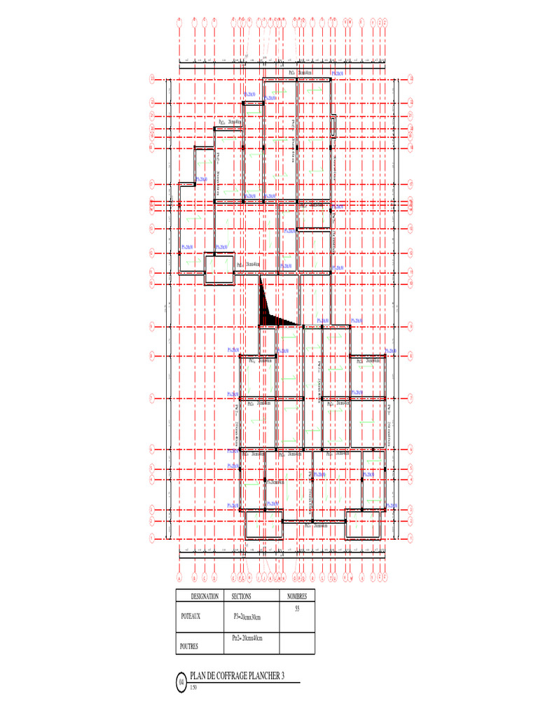 A3 PROJET R+3 BAKAMO-plancher 3 | PDF