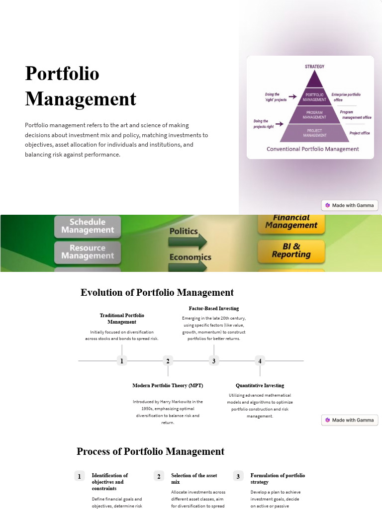 Comprehensive Guide to Portfolio Management | PDF | Investing ...