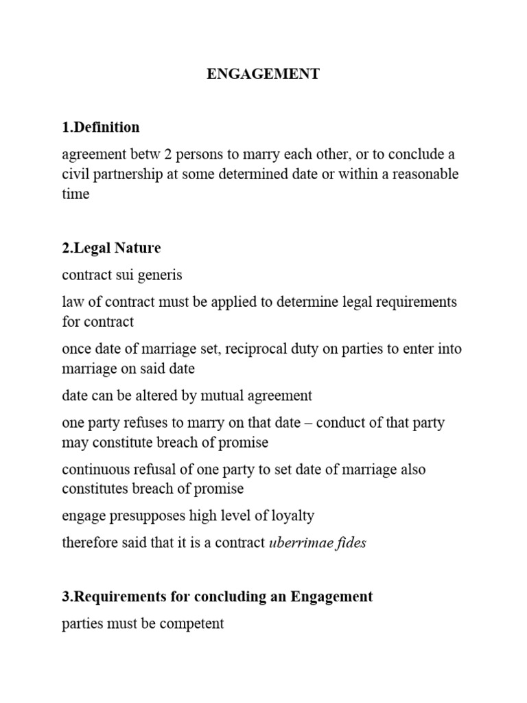 Engagement | PDF | Damages | Law Of Obligations