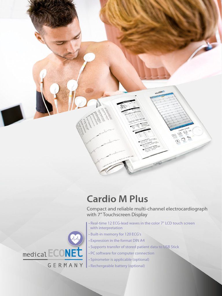 A4 Flyer Cardio M Plus E | PDF | Electrocardiography | Electronics