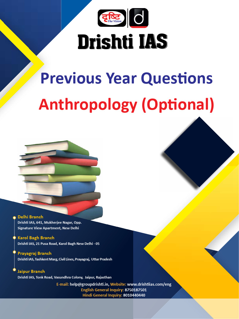 Anthropology Mains PYQs 2017-2022 | PDF | Anthropology | Tribe