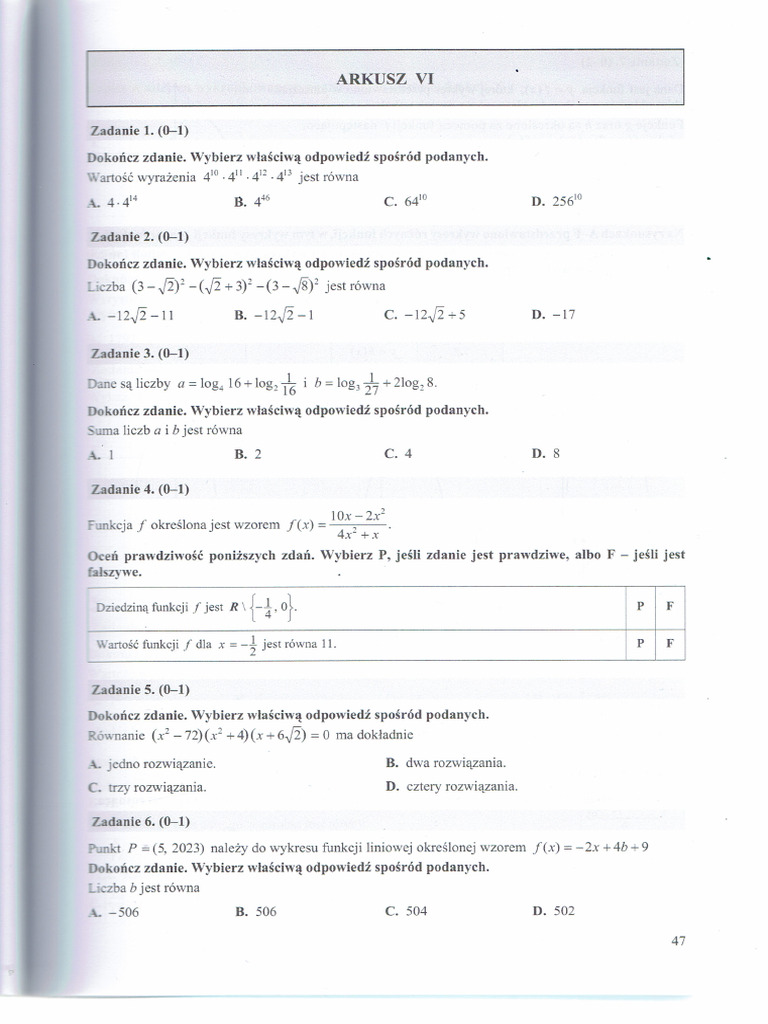 Arkusz 6 PP Romanowska | PDF