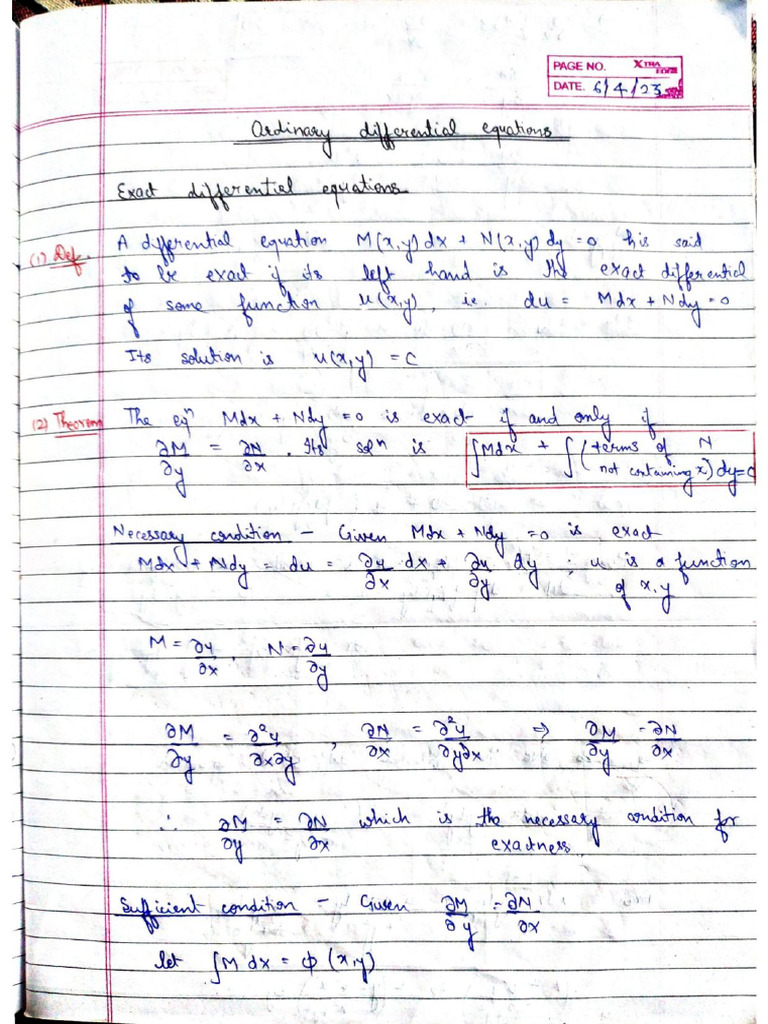 2 Ordinary Differential Equations Pdf