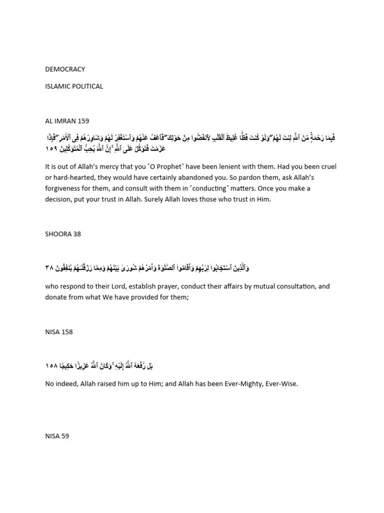 Political System of Islam | PDF | God In Islam | Theology