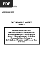 Grade 12 Economics Study Notes | PDF | Government Budget Balance ...