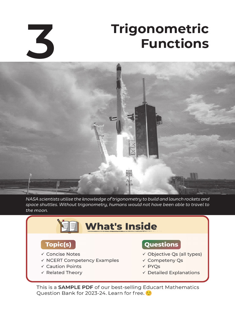 Cbse Xi Mathematics Chap 3 Trigonometric Functions Pdf