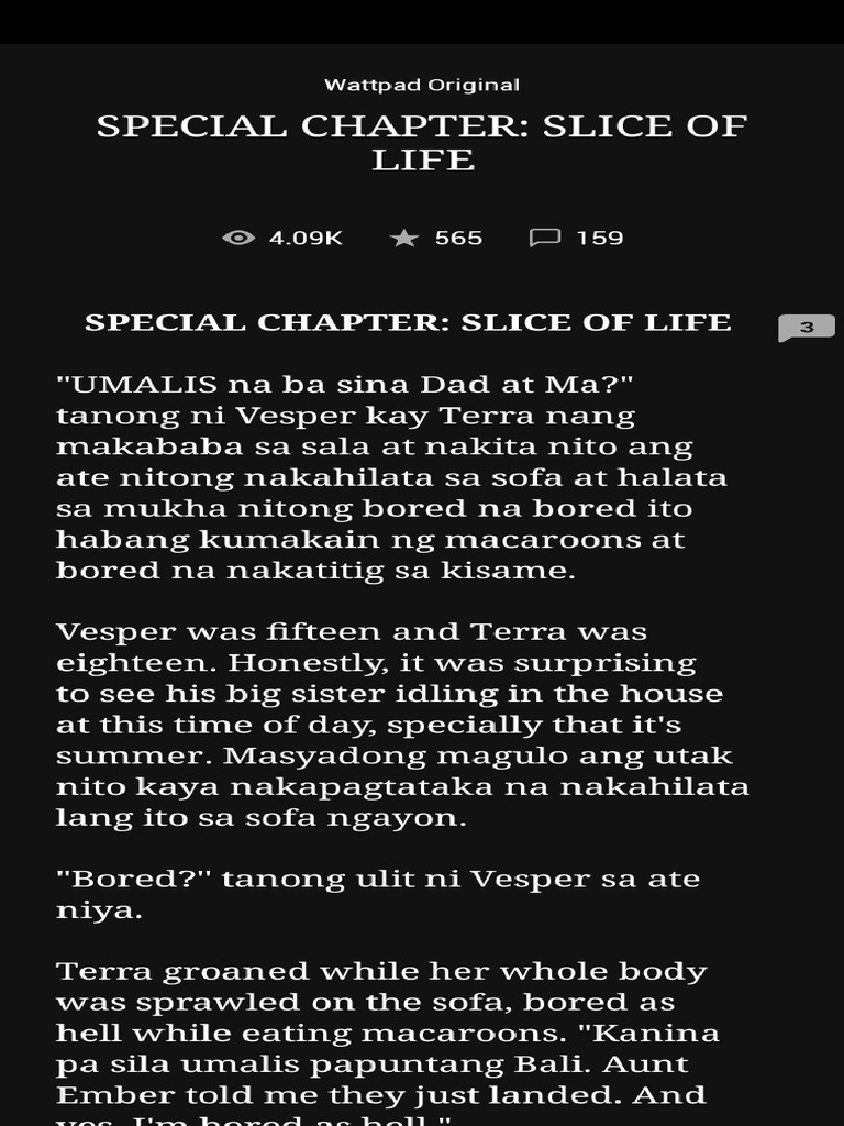 Special Chapter Slice of Life | PDF