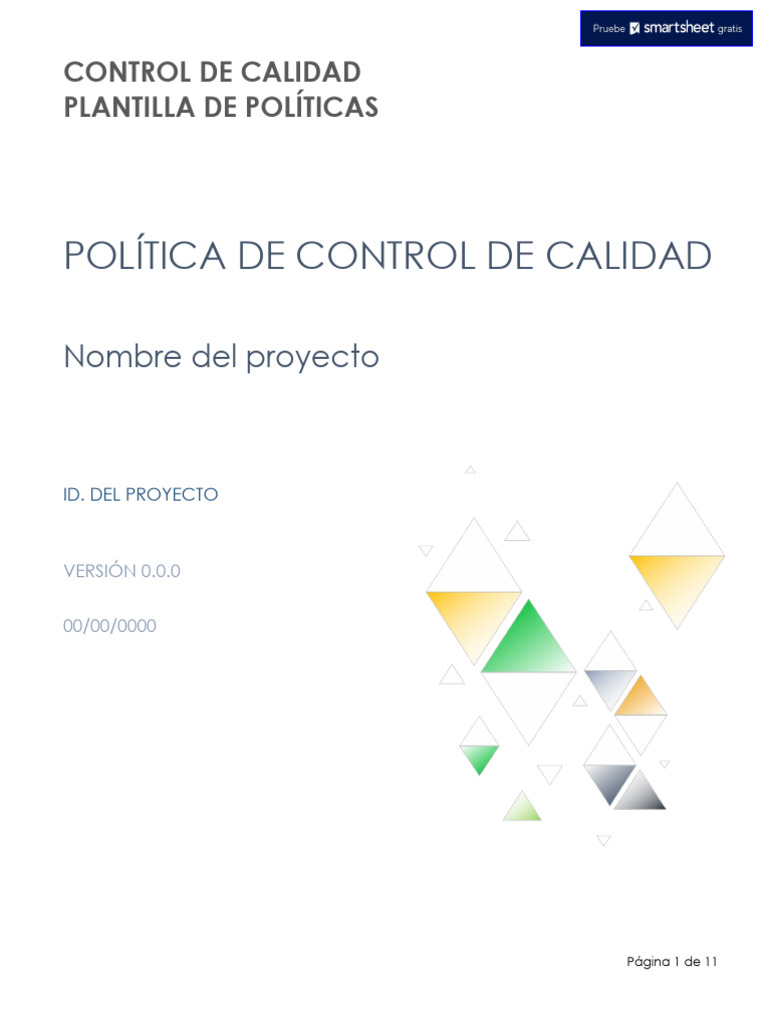 IC Quality Control Policy 11221 - WORD - ES | PDF | Calidad (comercial ...