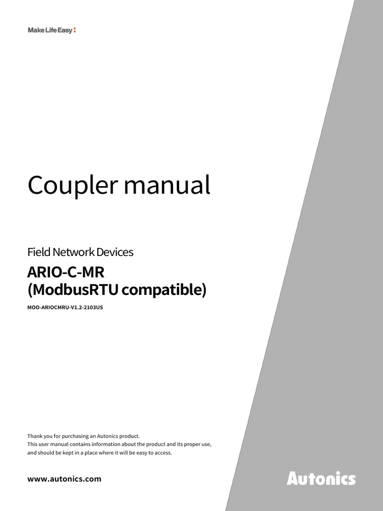 02-8 - MR - Modbus RTU - MOO-ARIOCMRU-V1 - 2-2103US - W | PDF | Programmable Logic Controller ...