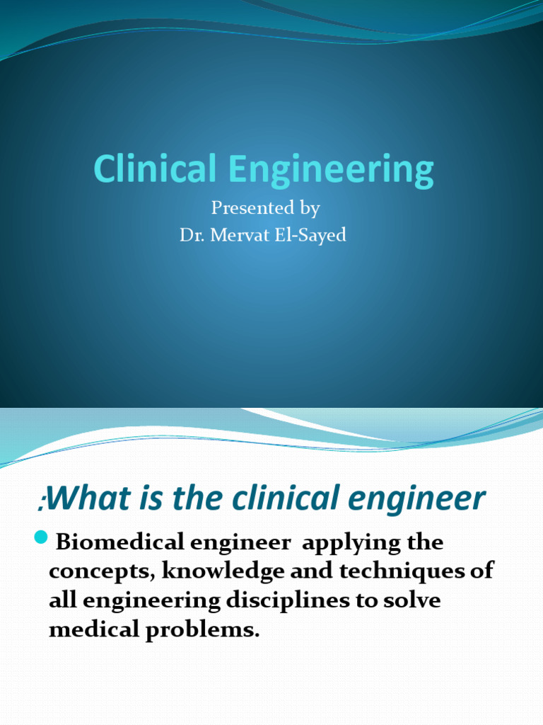 Clinical Engineering | PDF | Hospital | Nursing