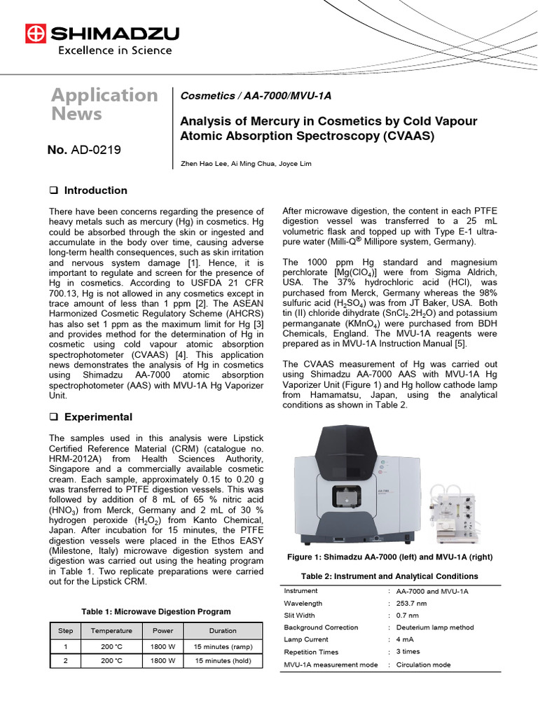 Apa 320016 | PDF | Atomic Absorption Spectroscopy | Mercury (Element)