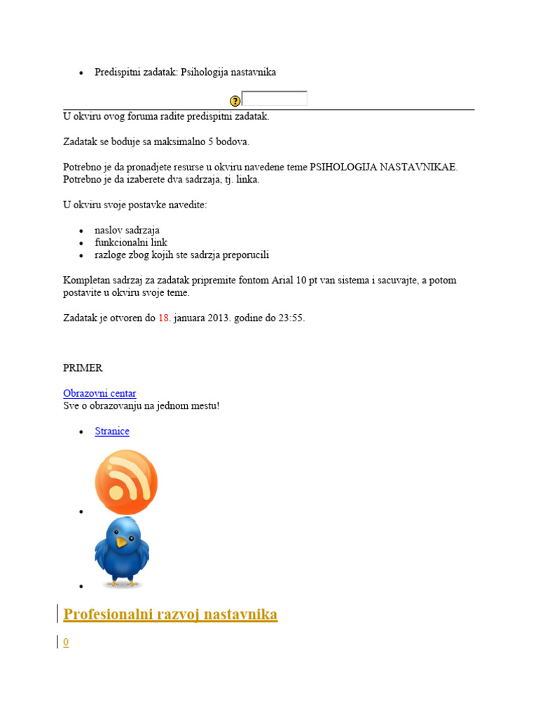 Predispitni Zadatak 2 | PDF