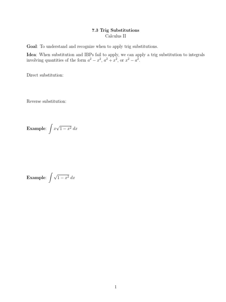 7 3+trig+substitutions | PDF