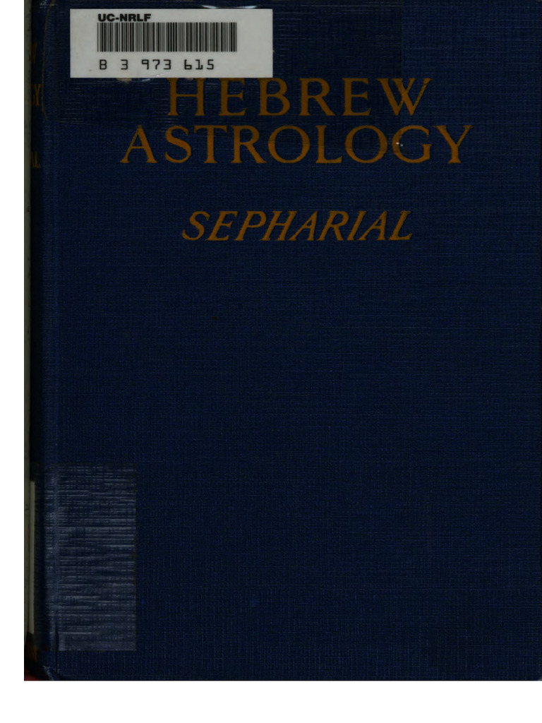 Sepharial Hebrew Astrology | PDF | New Age Practices | Hermeticism