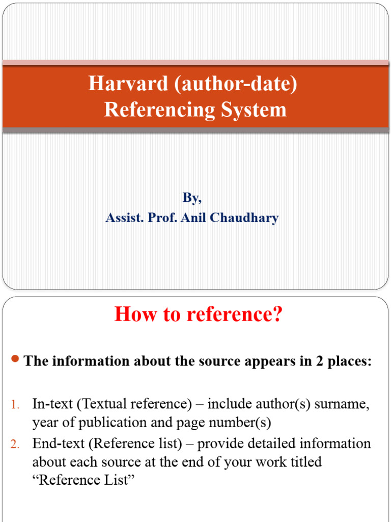 Harvard Style of Referencing | PDF | Academic Journal | Citation