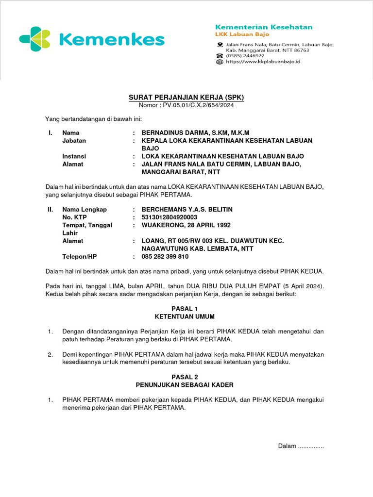 TW II - SPK - Berchemans | PDF | Hukum