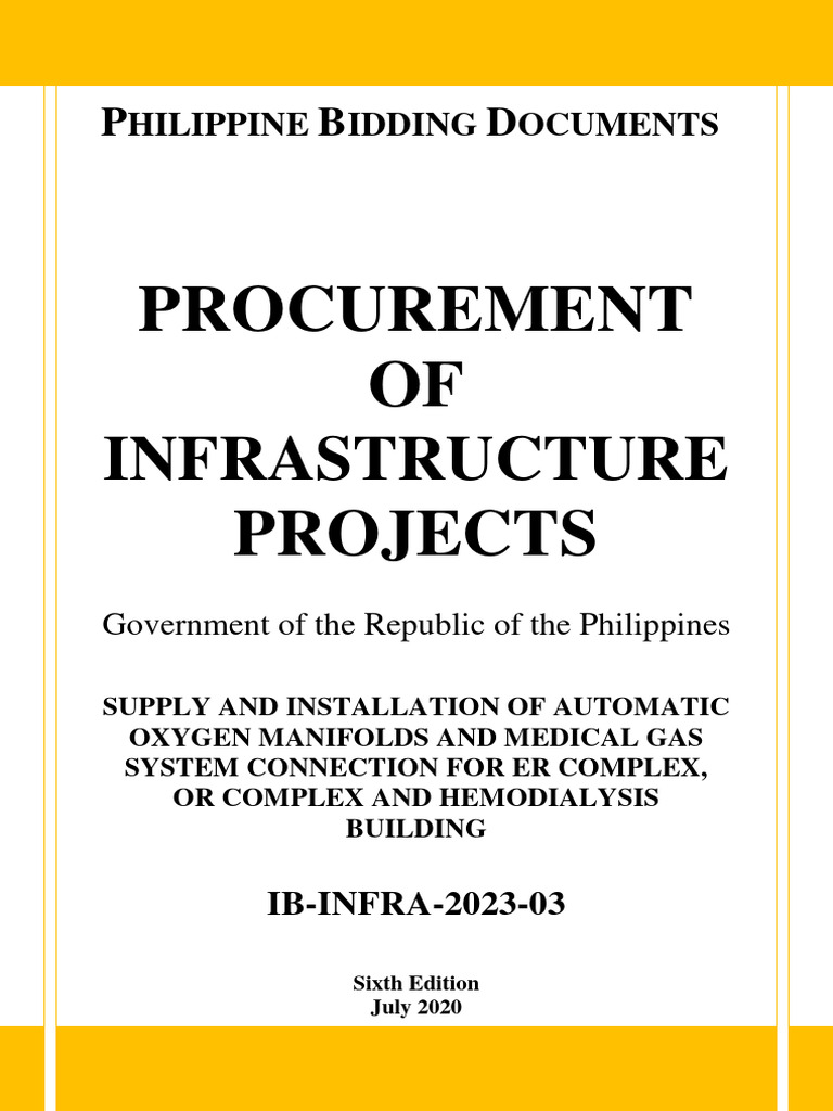 IB-INFRA-2023-03 - Philippine Bidding Documents | PDF | Procurement | Currency