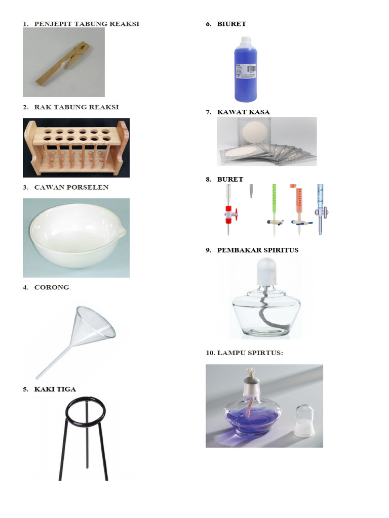 10 Alat Laboratorium | PDF