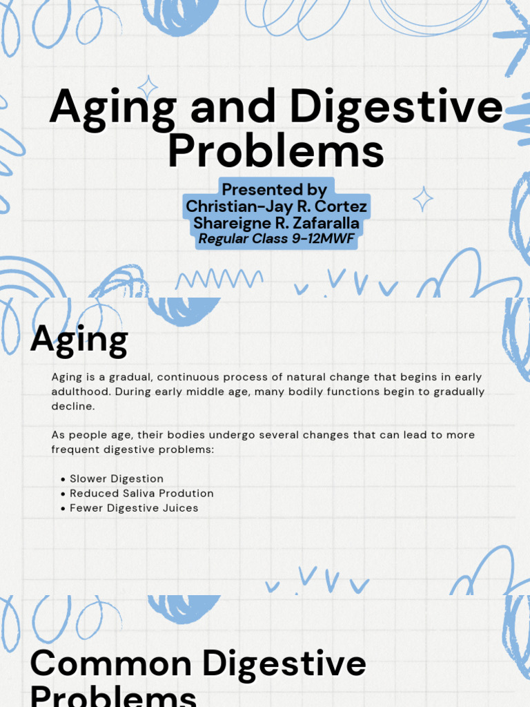 Aging and Digestive Problems | PDF | Gastroesophageal Reflux Disease ...