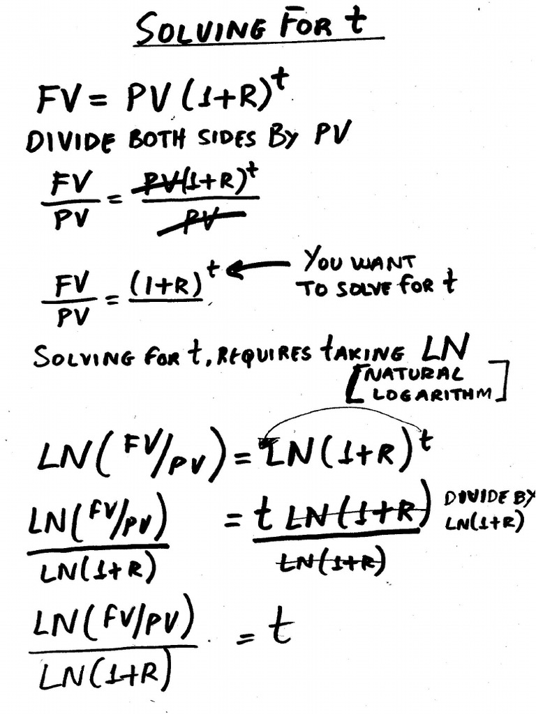 How To Solve For T | PDF