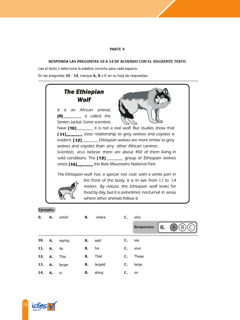 Cuadernillo-de-preguntas-Saber-11-Ingles_2 | PDF