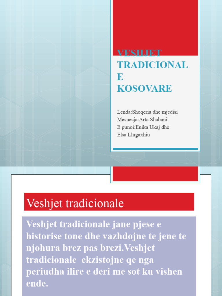 Veshjet Tradicionale | PDF