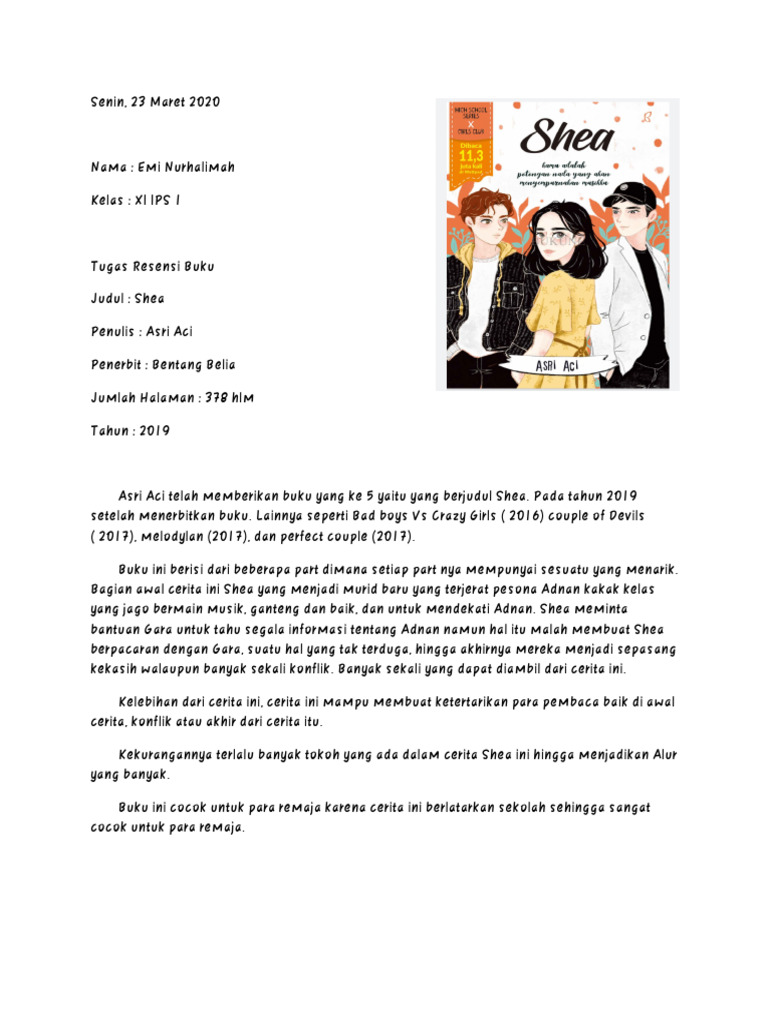 Resensi Buku "Shea" oleh Asri Aci | PDF