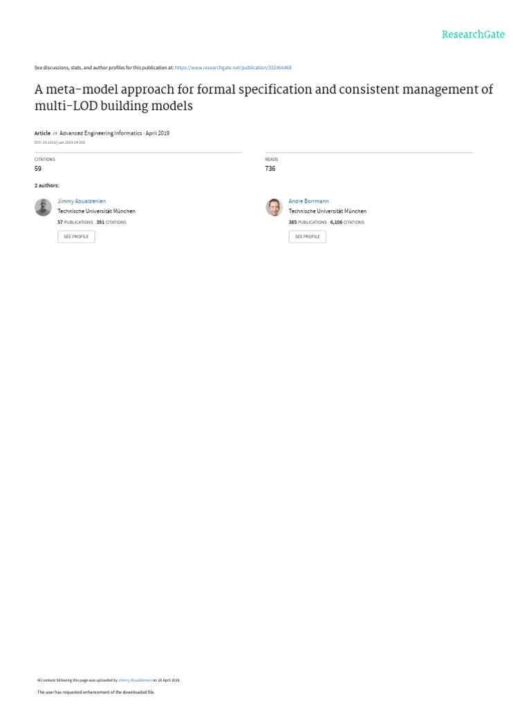 A Meta-Model Approach For Formal Specification and | PDF | Information ...