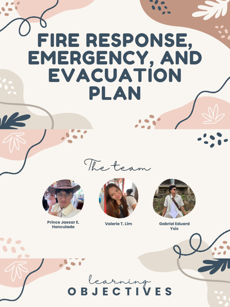 Fire Response, Emergency, & Evacuation Plan | PDF | Emergency ...