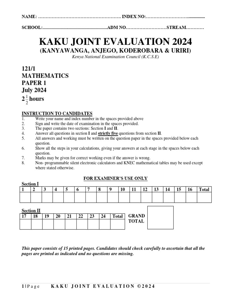 Mathematics P1 QS | PDF | Elementary Mathematics | Algebra