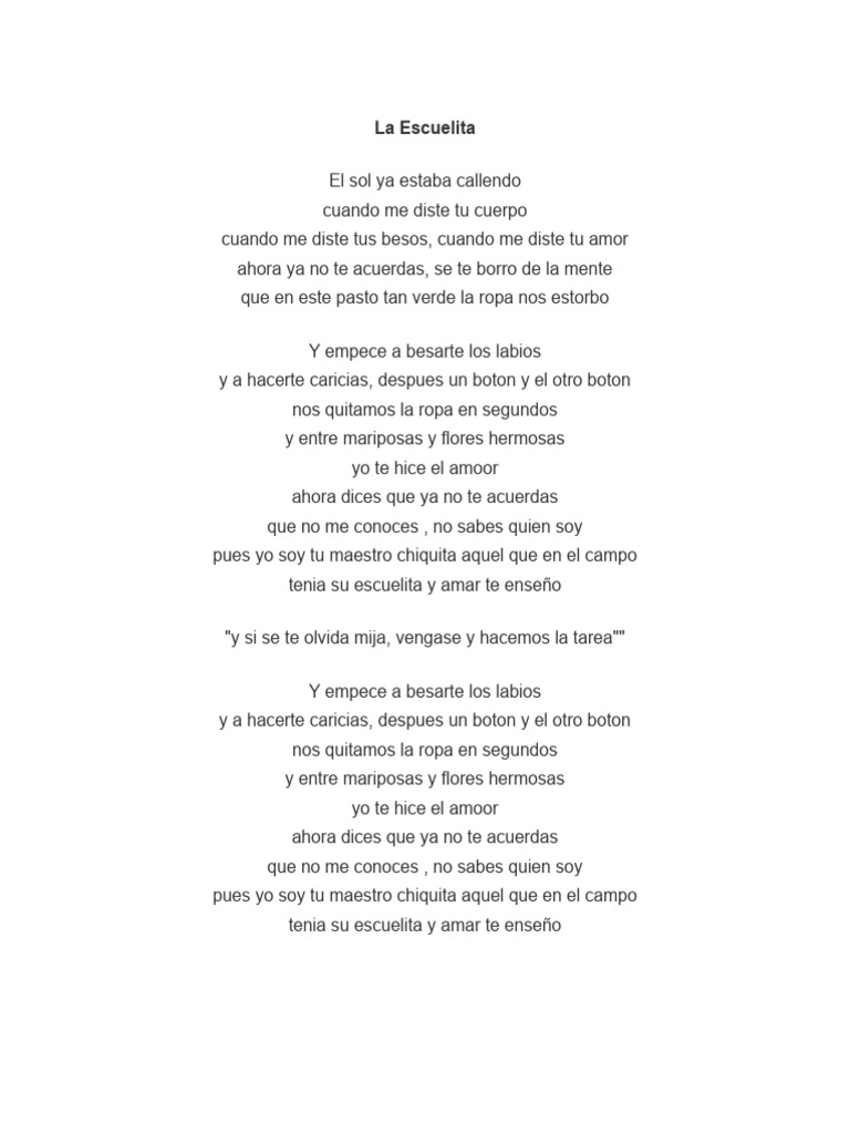 La Escuelita | PDF | Poesía