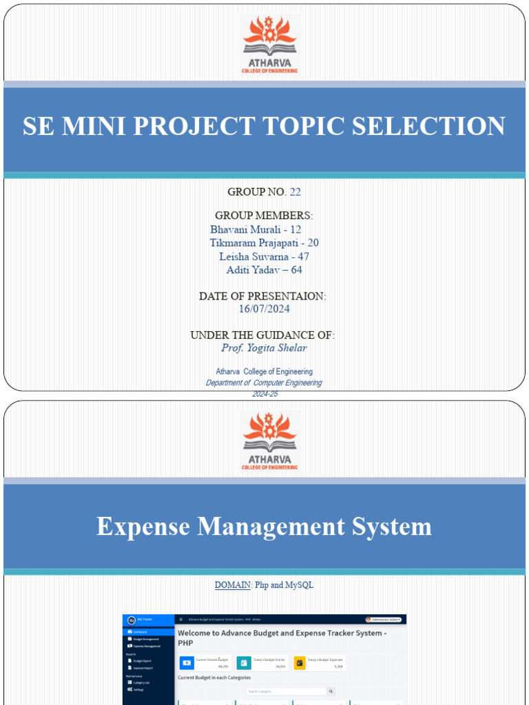 Expense Management System | PDF | System | Integrated Development ...