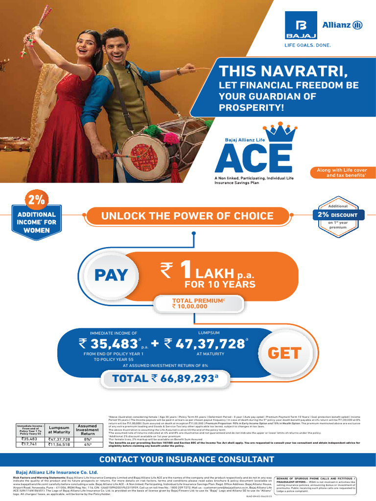 ACE - Navratri Emailer-1 | PDF | Insurance | Life Insurance