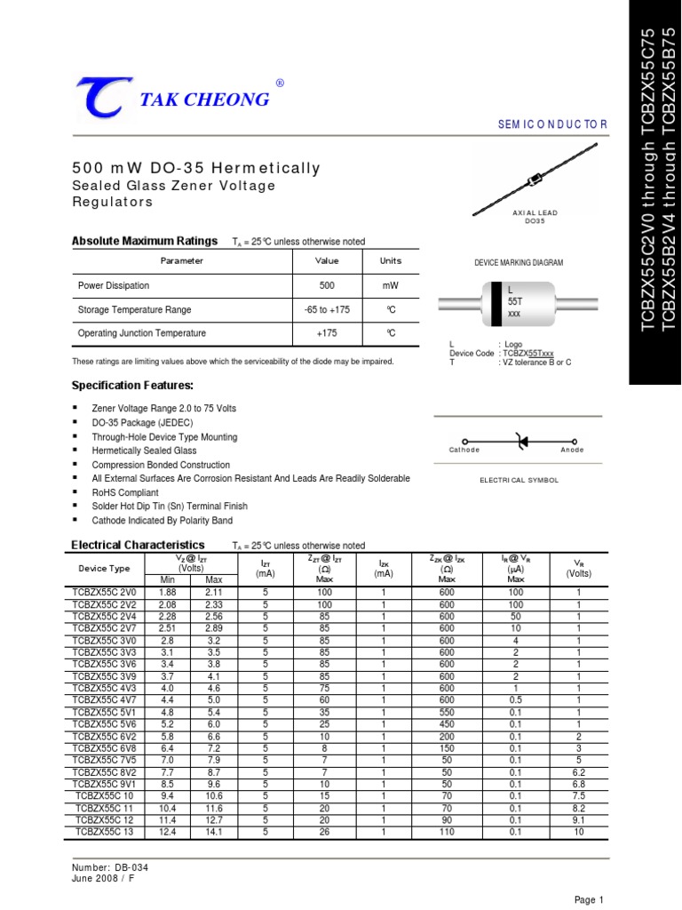 Datasheet DIODOS | PDF | Diode | Electricity