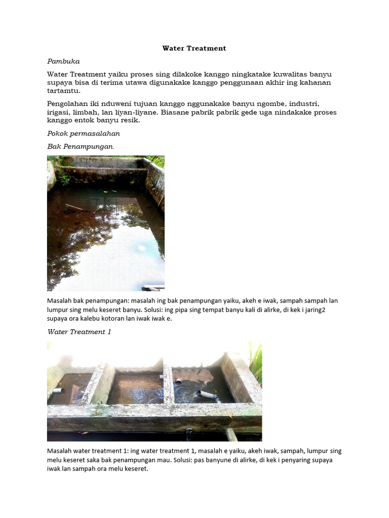 Water Treatment | PDF