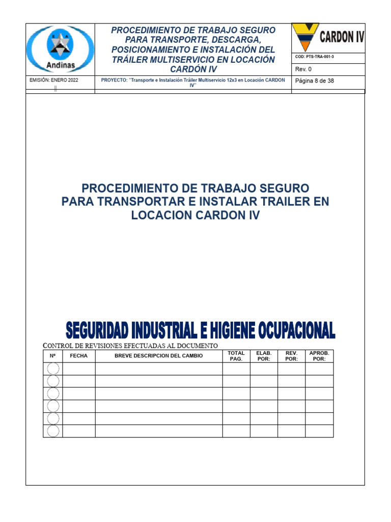 Pts Transporte e Instalacion de Trailer Multiservicio Cardon IV Rev ...