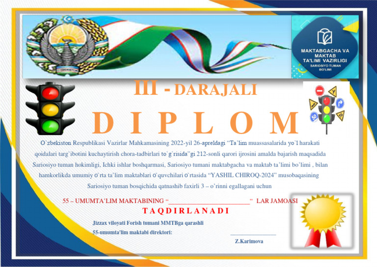 Yashil Chiroq DIPLOM-2 | PDF