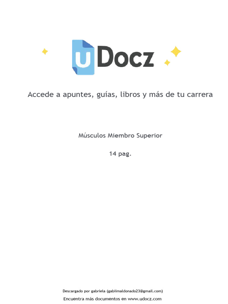 Musculos Miembro Sup 49594 Downloadable 5951862 | PDF | Hombro ...
