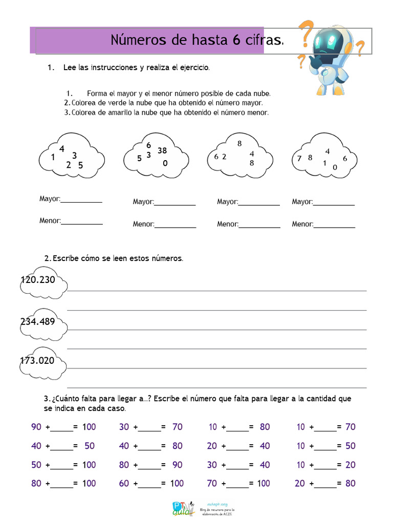 Cuadernillo de Refuerzo Unidad Numeracion | PDF