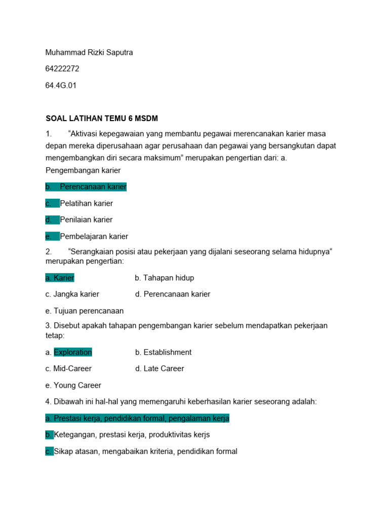 MSDM 6 usW5KRcuBUSqmEVFMr48m4VyZOm1F3znB4jgalKLR | PDF | Pengembangan Diri