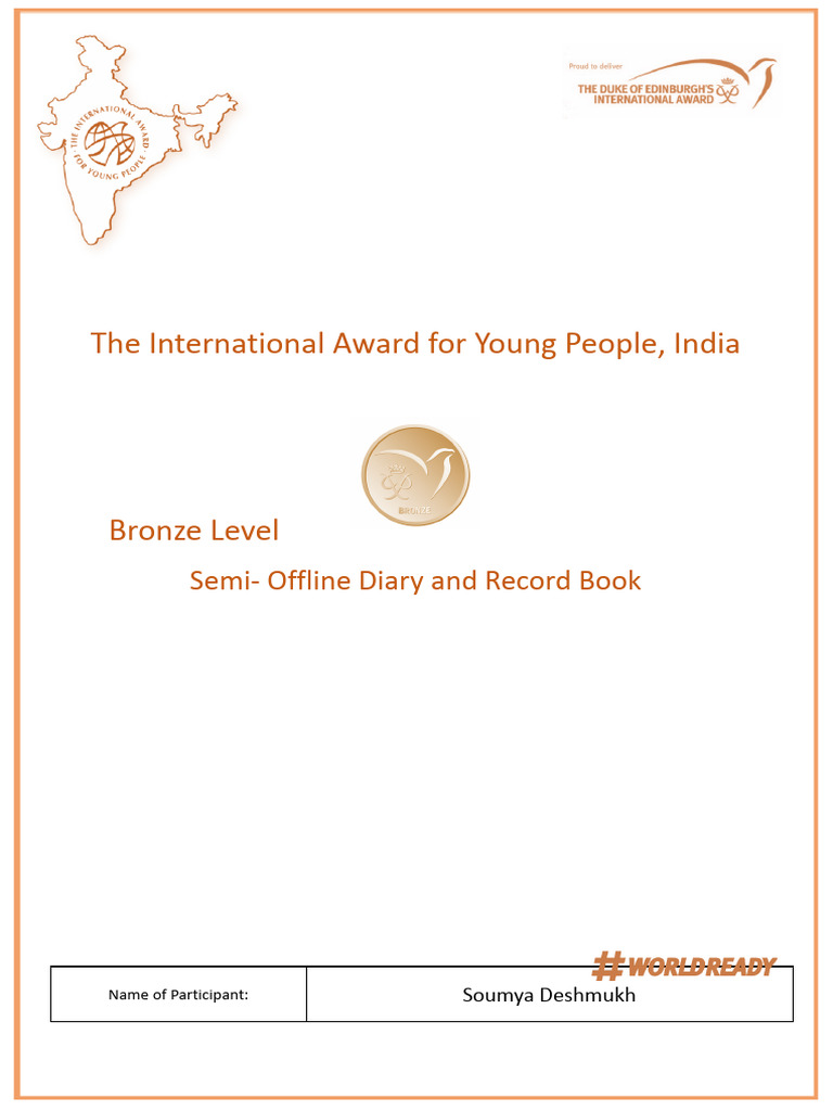 Soumya Deshmukh IX Emerald Diary - Bronze | PDF | Swimming