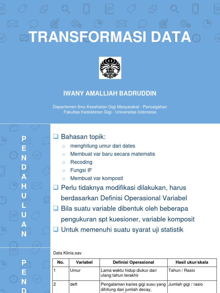 04 Transformasi Variabel | PDF