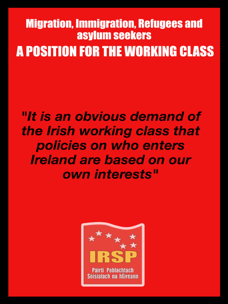 IRSP Immigration Position | PDF | Capitalism | Immigration